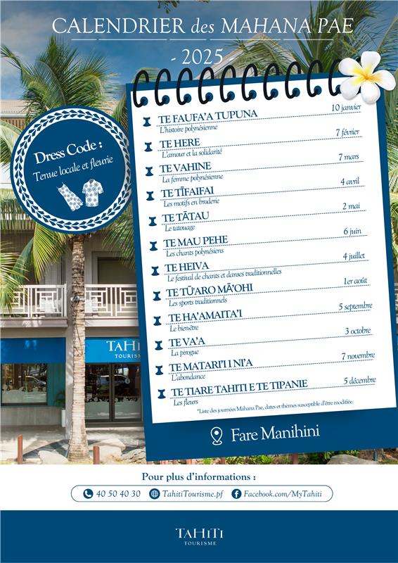 Mahana pae – Te Tifaifai (Papeete) | Tahiti Tourisme - Official website ...