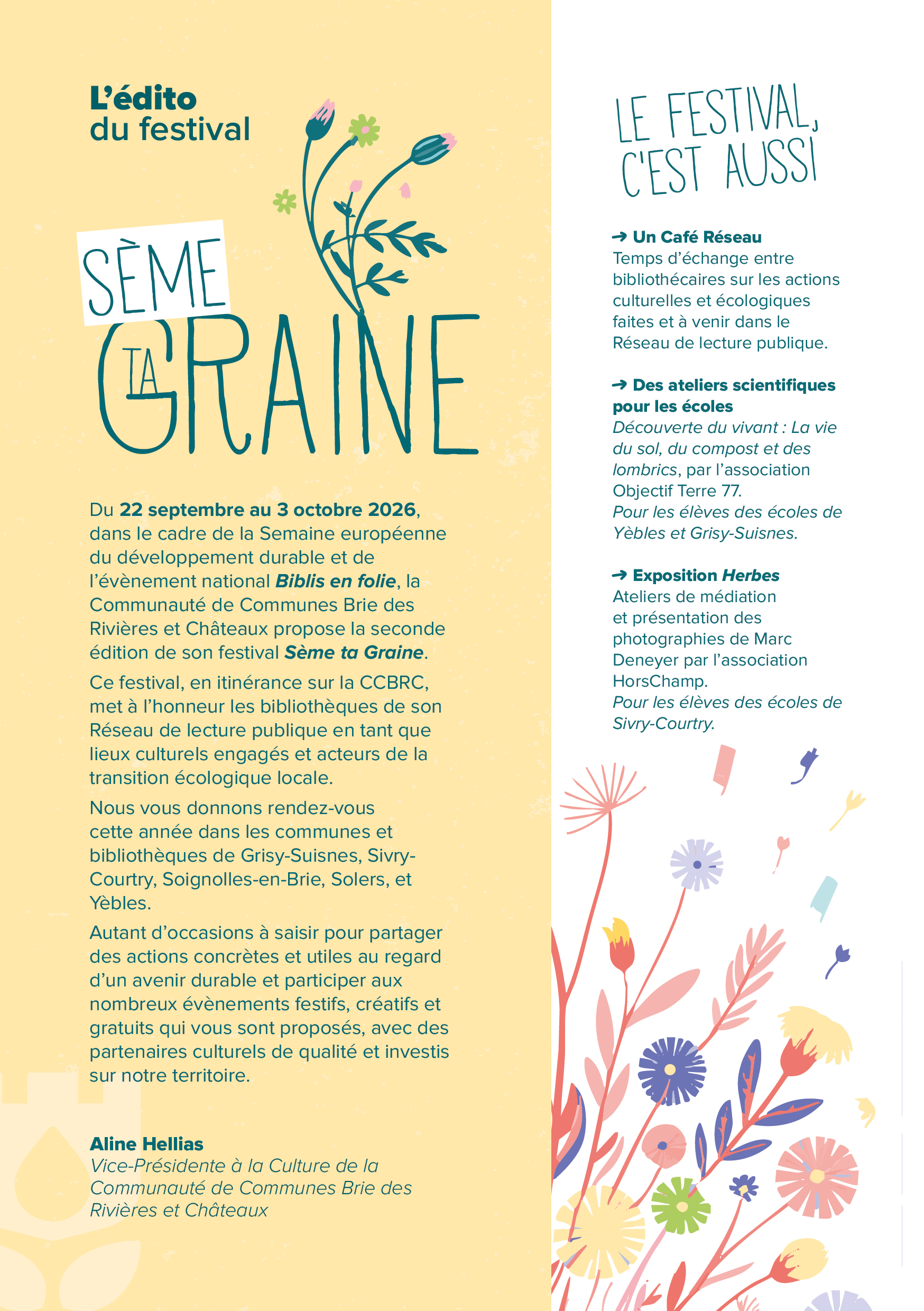 2e édition du Festival Sème ta Graine de la CCBRC à Soignolles-en-Brie ...