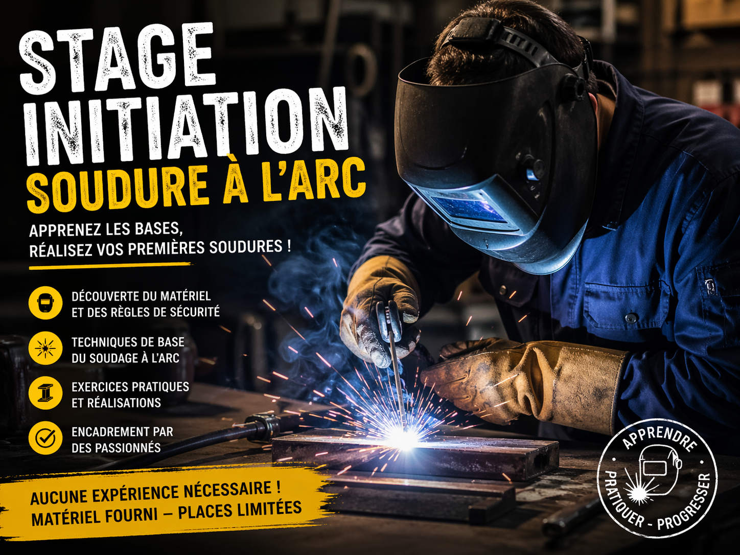 Stage -Initiation à la soudure à l'arc - Anduze