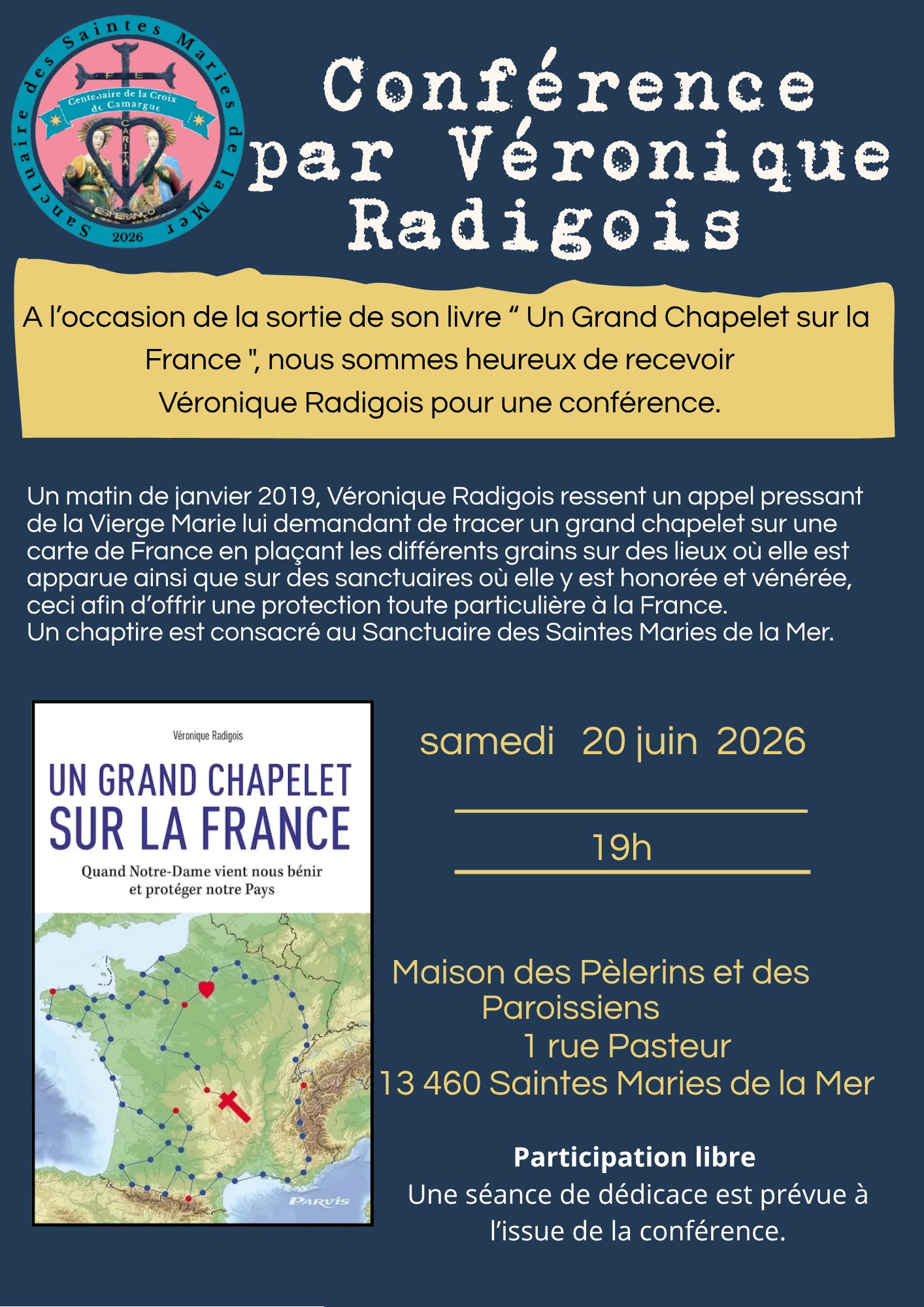 Conférence par Véronique Radigois à l'occasion de la sortie de son ...