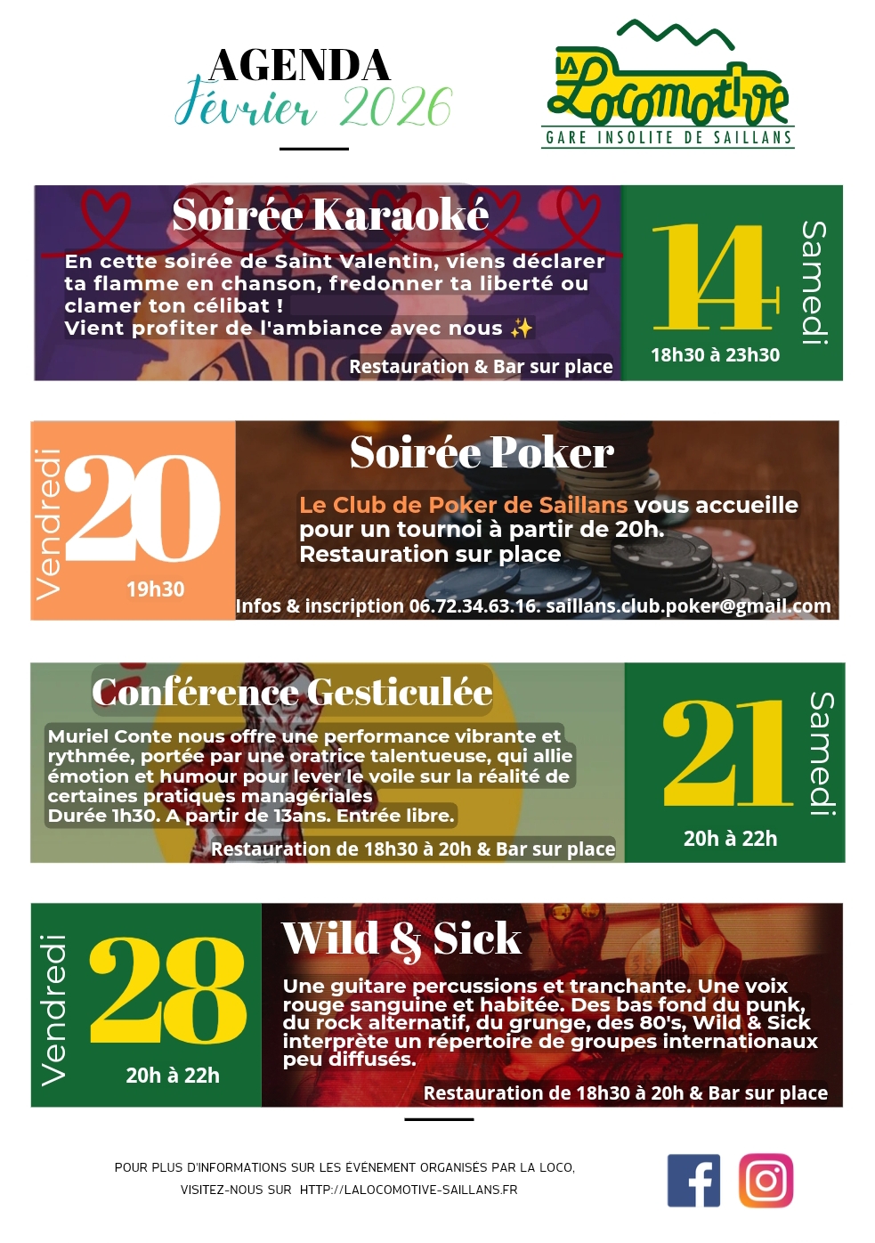 Concert Wild and Sick à la Locomotive - La Drôme Tourisme