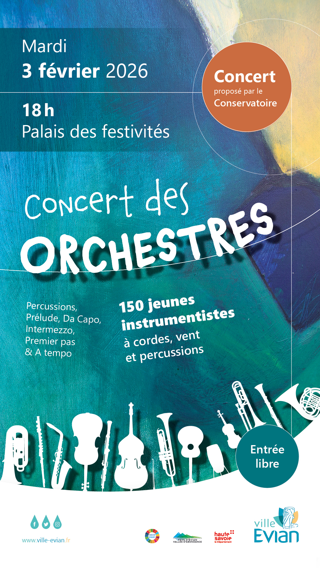 Concert of the Conservatory Orchestras - Evian - Tourisme & congrès