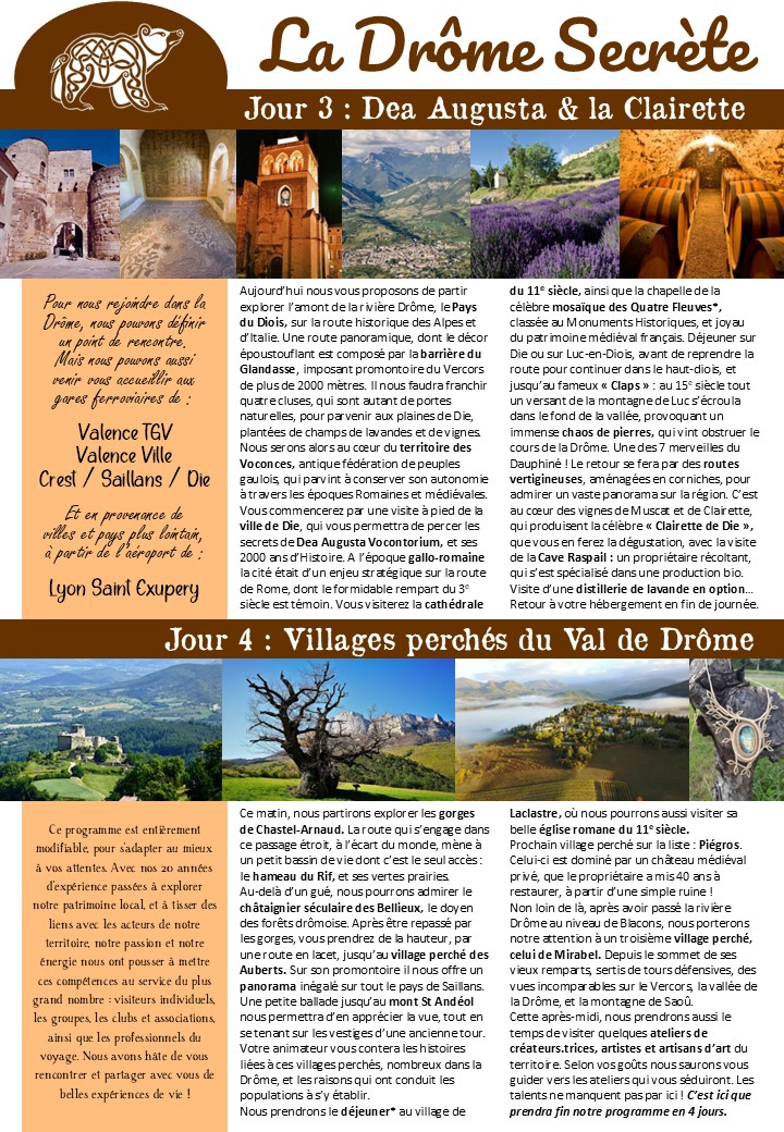 La Drôme Secrète avec Andarta – Vallée de la Drôme et villages perchés ...