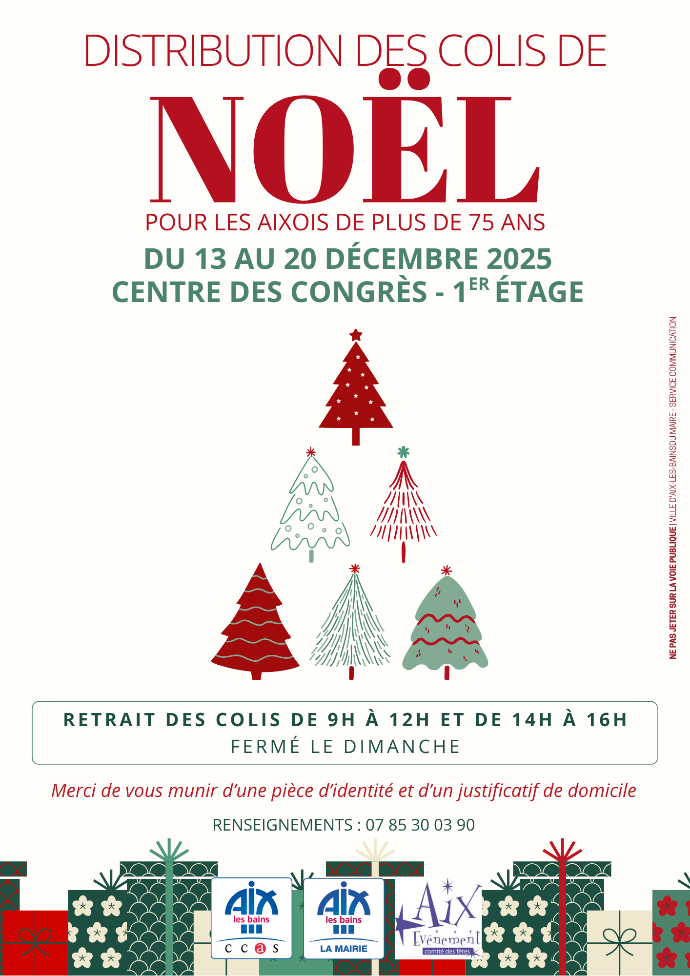Colis de Noël pour les Aixois de 75 ans et plus | Explore Savoie ...