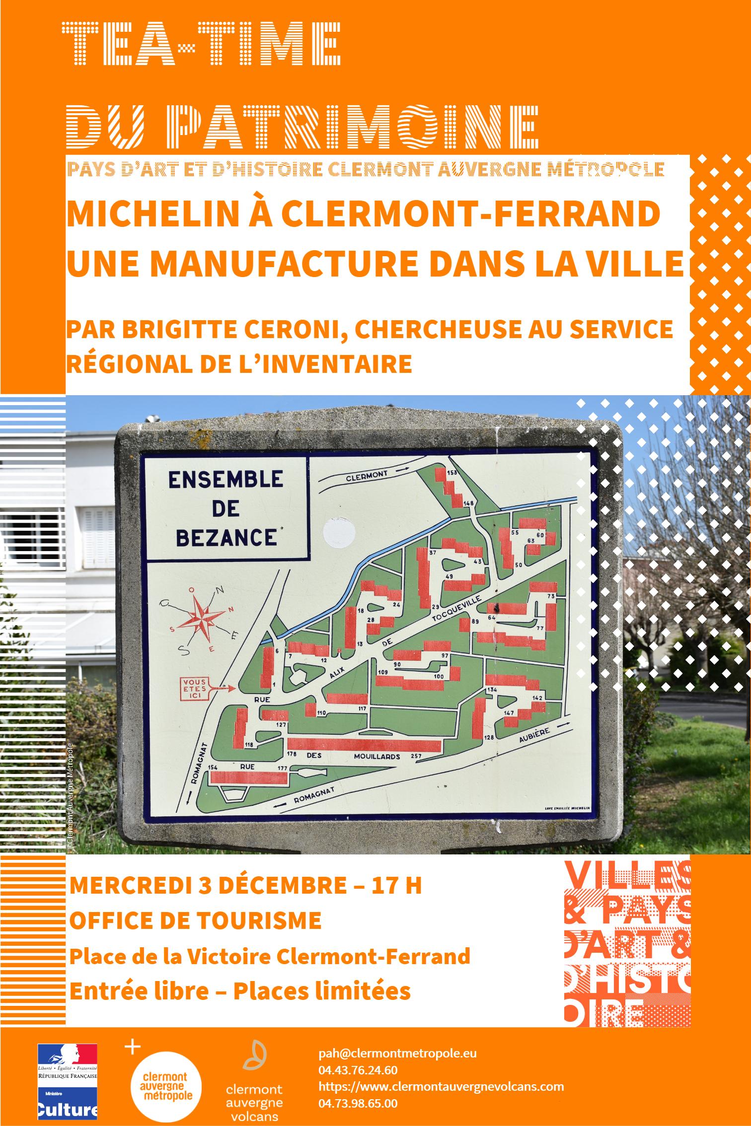 Tea-time du Patrimoine : Michelin à Clermont-Ferrand, une manufacture ...