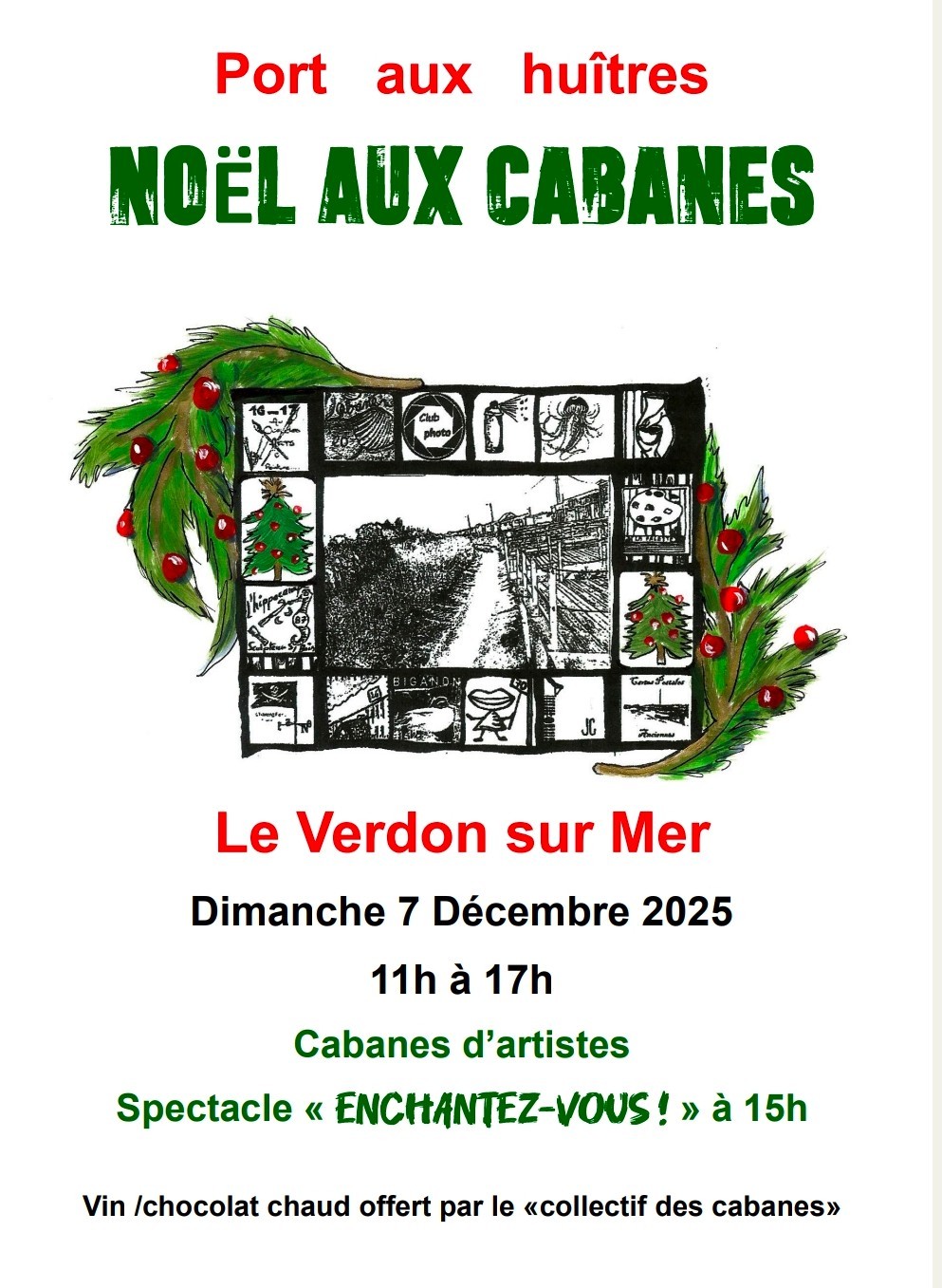 Marché de Noël aux Cabanes au Vieux Port aux Huîtres - Medoc Atlantique