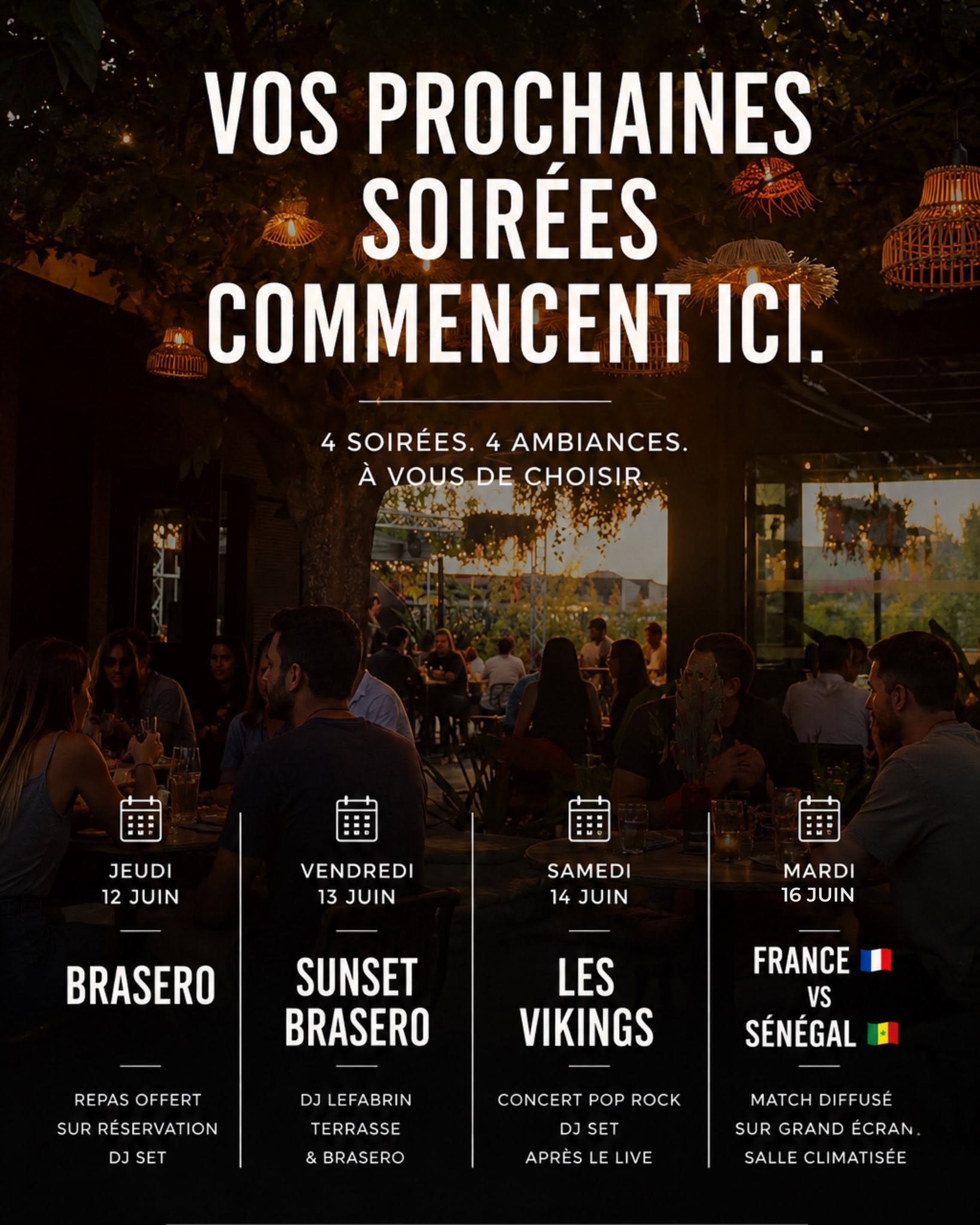 Soirée Terrasse Wibes – Dj et Brasero – Triple Five - La Drôme Tourisme