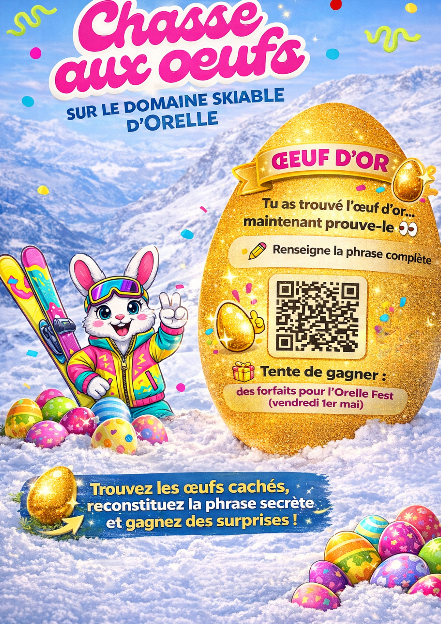 Easter Egg Hunt in the Orelle ski area | Explore Savoie - French Alps
