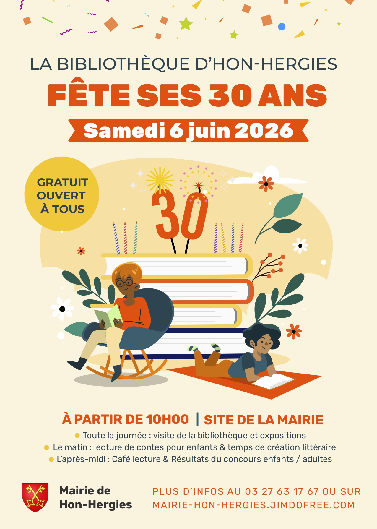 Les 30 ans de la bibliothèque de Hon-Hergies, Distractions et loisirs à ...