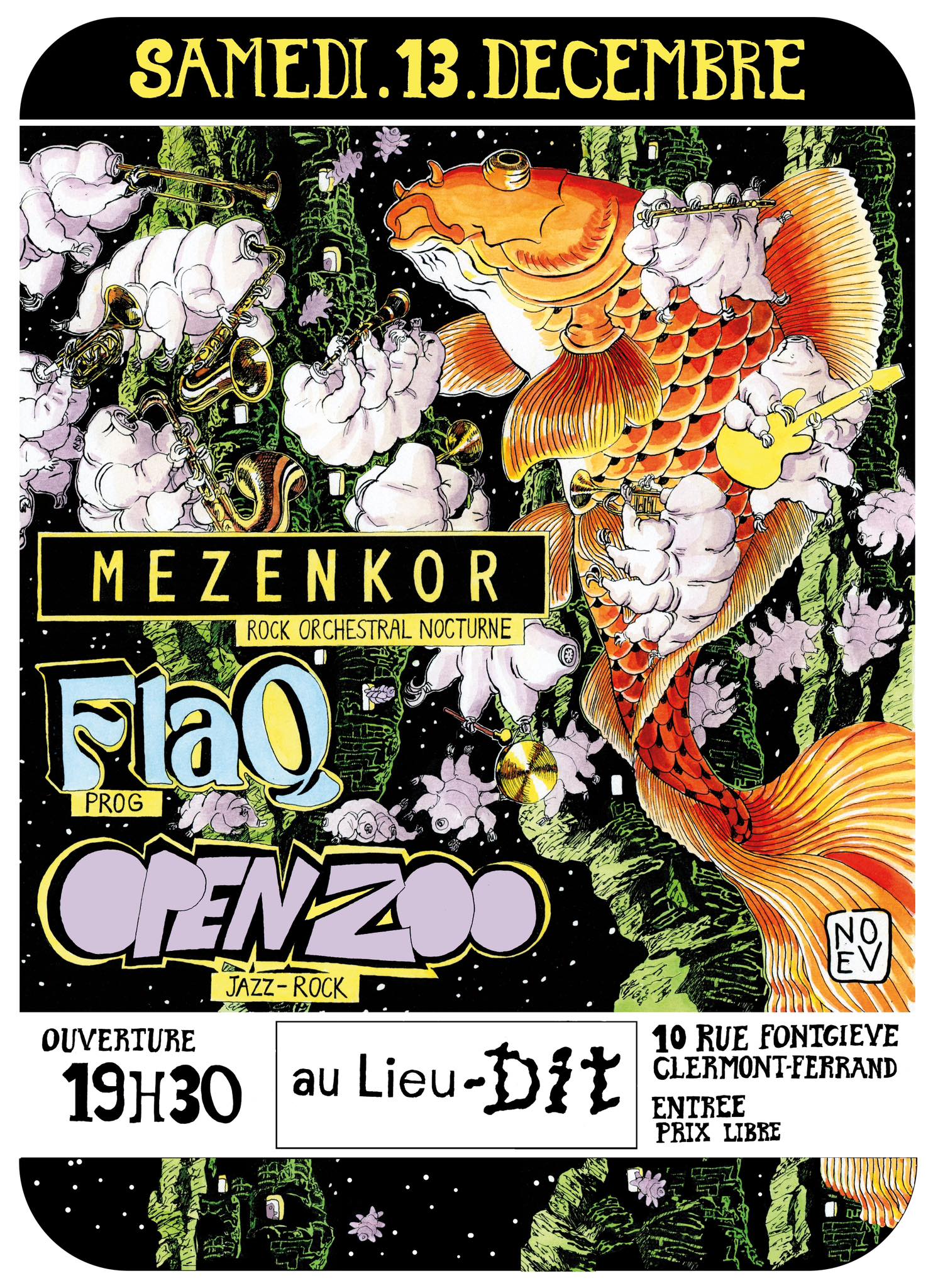Le Club avec Open Zoo, FlaQ, Mezenkor | Le Lieu-Dit - Auvergne-Rhône ...