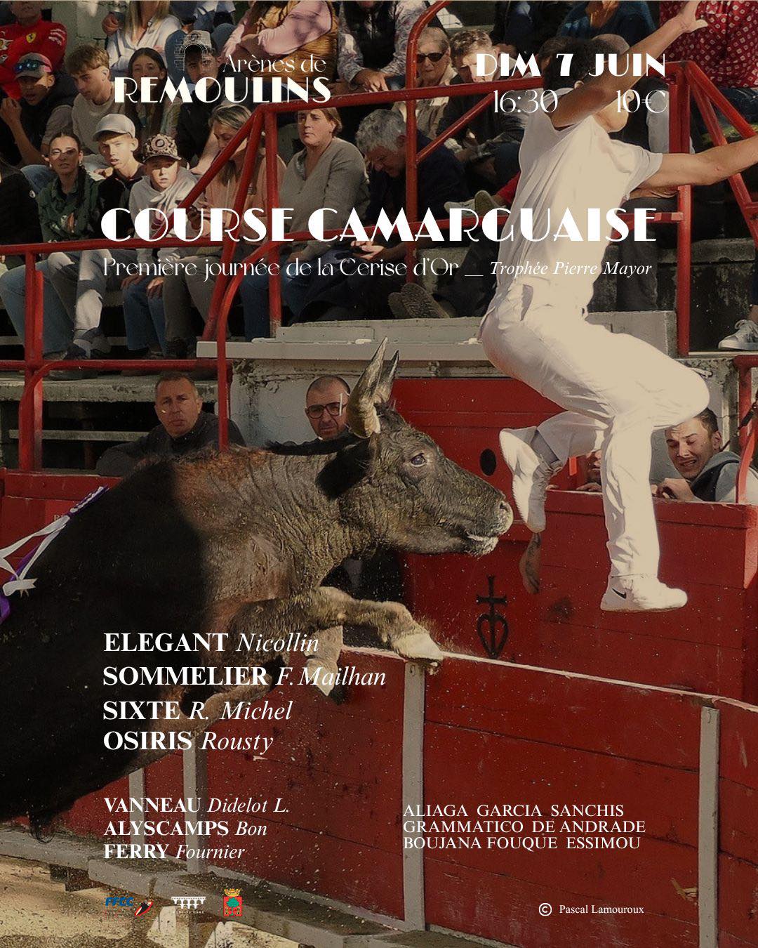 Course Camarguaise - 1ère journée de la Cerise d'Or - Remoulins
