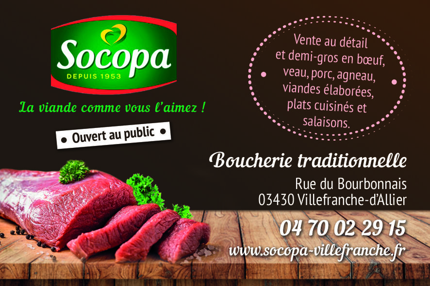 Boucherie SOCOPA - Villefranche-d'Allier