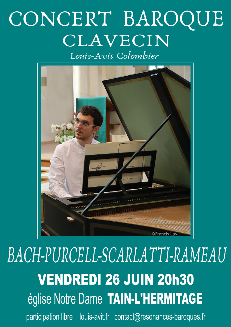 Voyage baroque pour clavecin – Tain l’Hermitage - La Drôme Tourisme