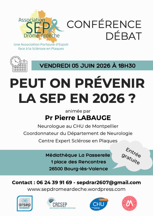 Conférence-débat : Peut-on prévenir la Sclérose en Plaques en 2026 ...