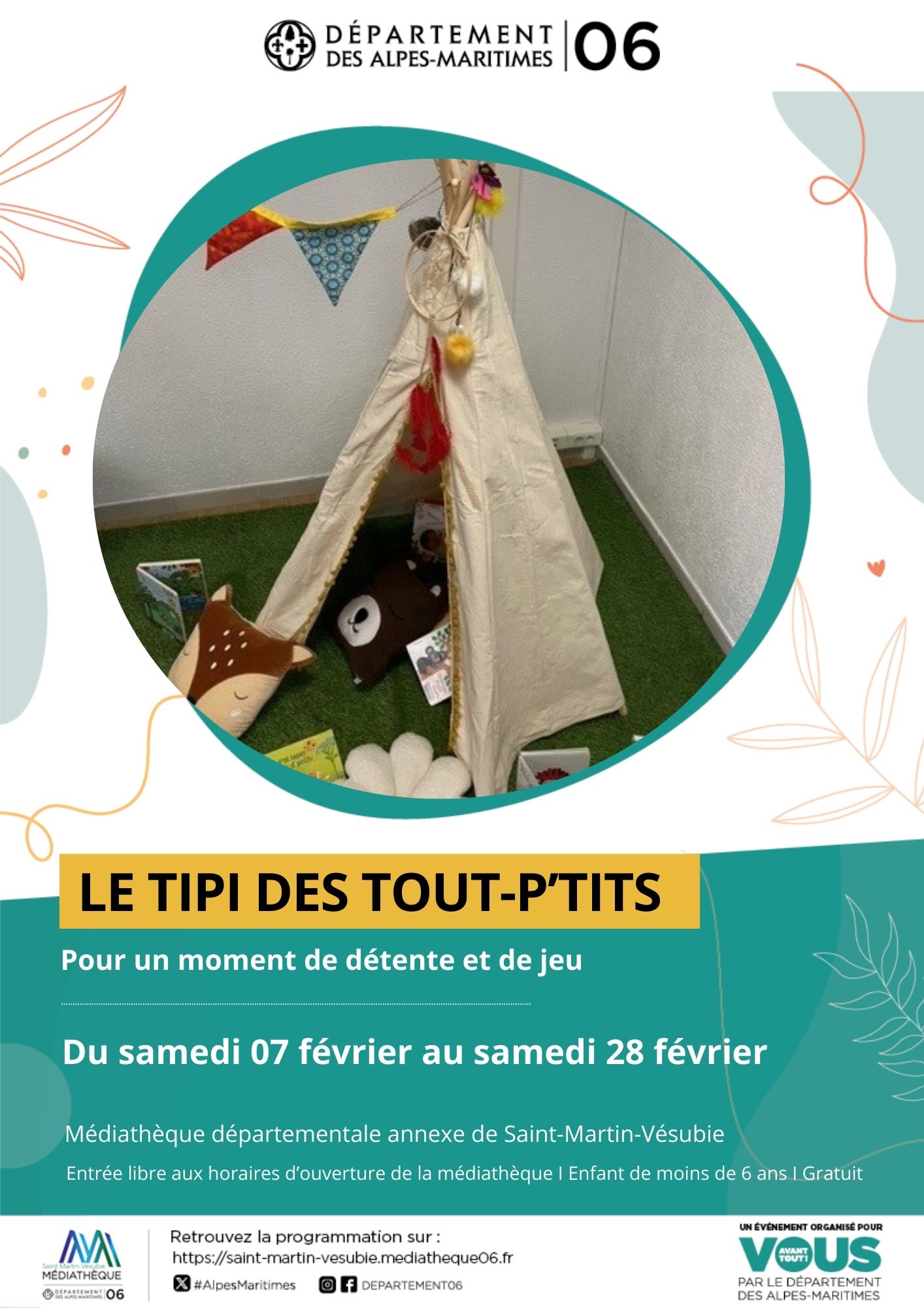 Tipi des tout-p'tits | Calendar Meet in Nice
