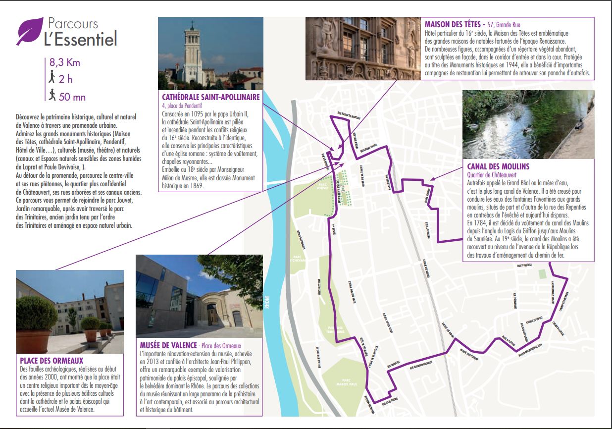 Parcours L’Essentiel – Les Parcours de Valence - La Drôme Tourisme